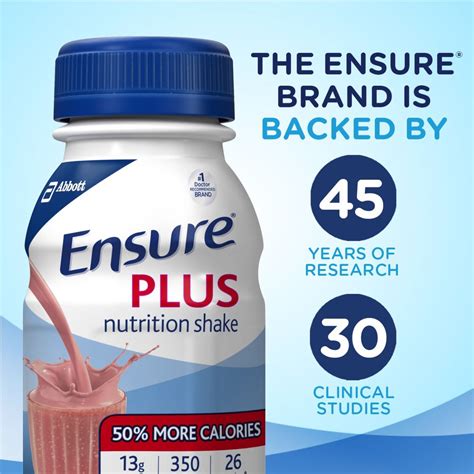 Abbott Ensure Plus Nutrition Shake 8 Oz Pack Of 24