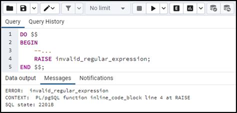 Pl Pgsql Errors And Messages Commandprompt Inc