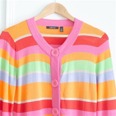 Neon Knit Cardigan Etsy
