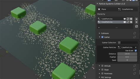 psc particle systems collider released scripts and themes blender