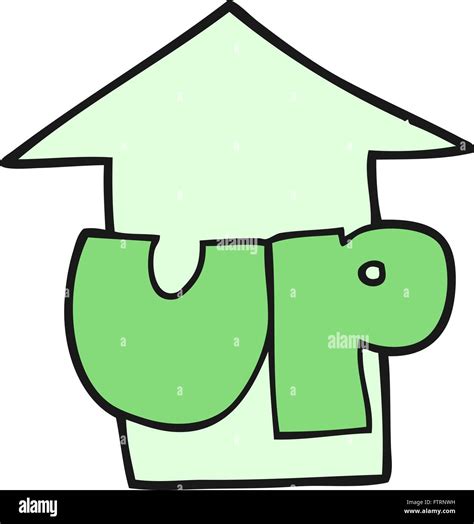 Freehand Drawn Cartoon Up Symbol Stock Vector Image And Art Alamy