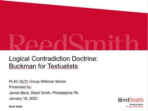 Logical Contradiction Doctrine Buckman For Textualists Drug And Device Law