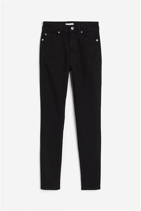 Skinny High Jeans Black Ladies Handm Gb