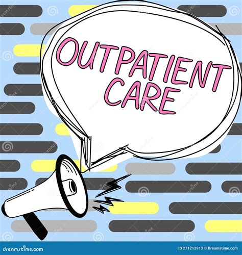 Conceptual Caption Outpatient Care Business Idea The Final Result Of