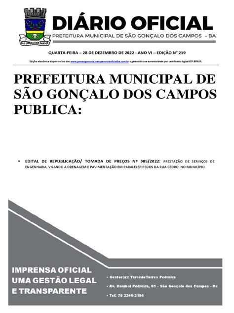 Modelo De Licitação De Pavimentação Pdf Contabilidade Business
