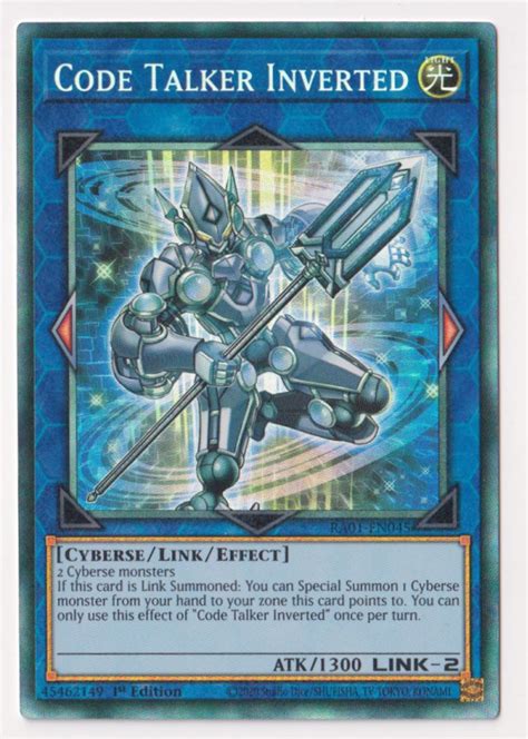 Code Talker Inverted Collectors Rare Ra01 En045 Yu Gi Oh