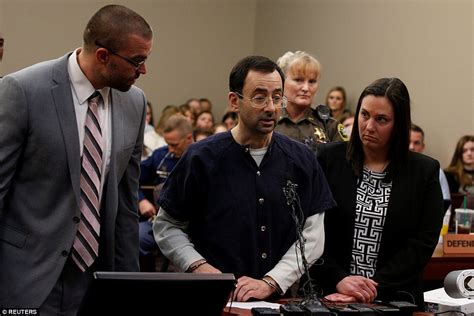 Larry Nassar Sentenced To 175 Years In Prison Daily Mail Online