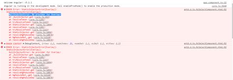 Nullinjectorerror No Provider For Overlay · Issue 759 · Ng Zorrong