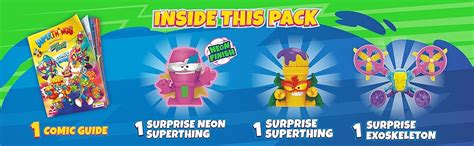 Superthings Serie Neon Power Starter Pack Revista Que Incluye Un