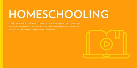 편집 가능한 스트로크 선 아이콘이 있는 홈스쿨링 플랫 웹 배너 개념에 대한 스톡 벡터 아트 및 기타 이미지 개념 거리가 먼 공부 Istock