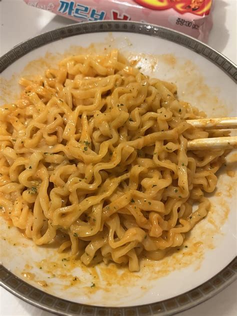 My First Ever Buldak Carbonara! : r/InstantRamen