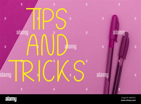 Sign Displaying Tips And Tricks Word For Helpful Advices That Makes Certain Action Easier To Do