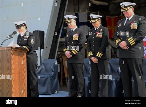San Diego Ca Capt Matthew Hall Relieved Capt Amy Mcinnis As