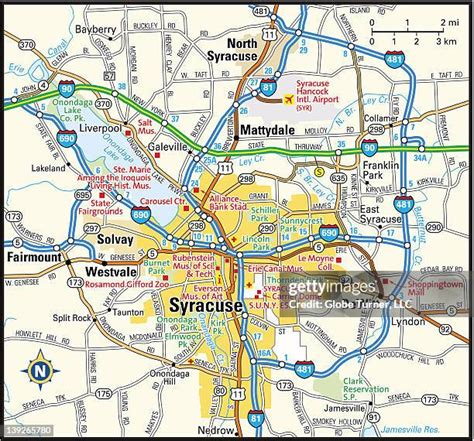 Syracuse Ny Map Photos And Premium High Res Pictures Getty Images