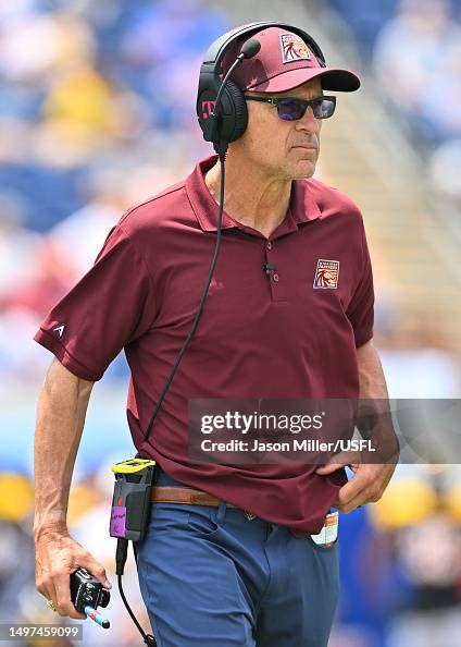 Head Coach Mike Nolan Of The Michigan Panthers Walks The Sidelines
