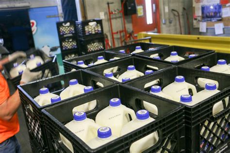Milk Jugs In Crates Prairie Farms Nmpf