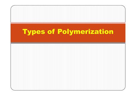 Solution Polymerization Techniques Studypool