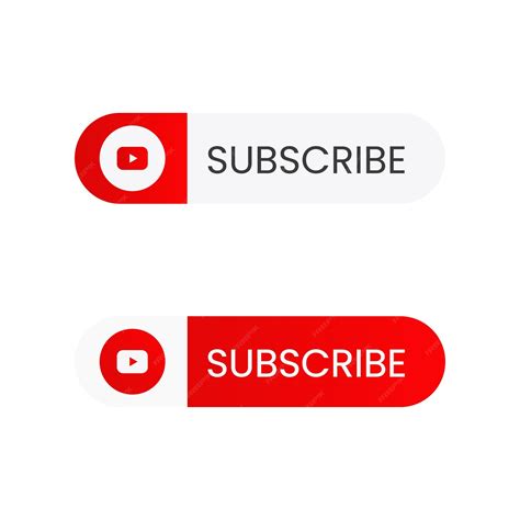 Premium Vector | Youtube subscribe button vector template