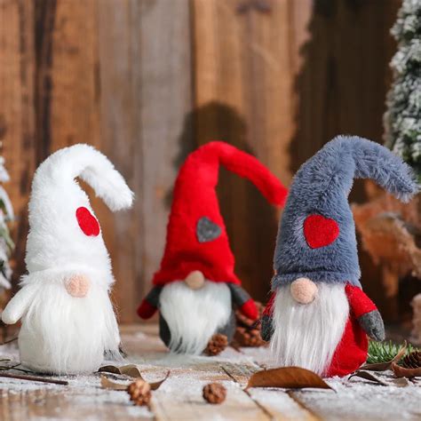 Christmas Faceless Gnome Santa Doll Xmas Tree Hanging Ornament