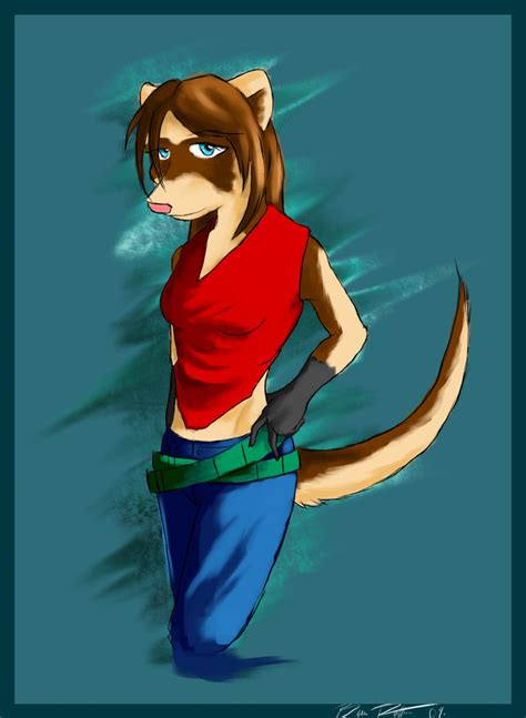 Anthro Ferret By Chasertech On Deviantart