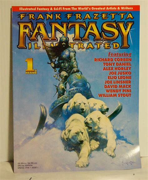 Frank Frazetta Fantasy Illustrated By Various Authors Near Fine Soft
