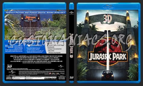 Jurassic Park 3d Blu Ray Cover Dvd Covers And Labels By Customaniacs