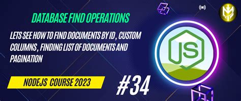 34 Nodejs Course 2023 Database Models Crud Operations Finding