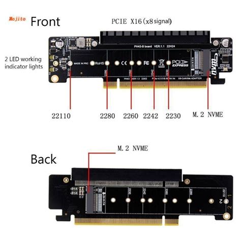 Mojito การ์ดไรเซอร์ขยาย Pcie4 0 Split Pcie X16 To X8 X4 X4 Shopee