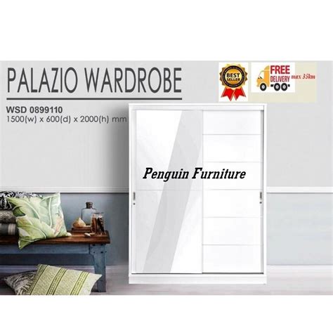 Jual 1 Set Meja Rias Lemari Pakaian 3pintu Sliding Drtm Pearl Wsd