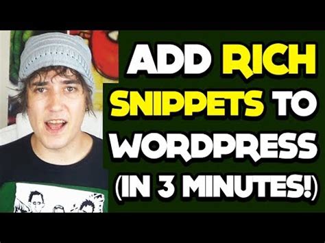 How To Add Rich Snippets To WordPress In 3 Minutes YouTube