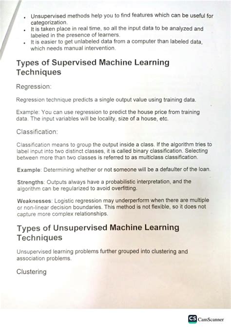 solution difference between supervised and unsupervised learning 1