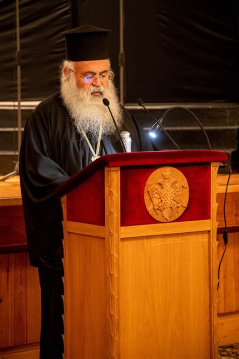 Χαιρετισμός της Α Μ του Αρχιεπισκόπου Κύπρου κ κ Γεωργίου στην παρουσίαση του βιβλίου του κ