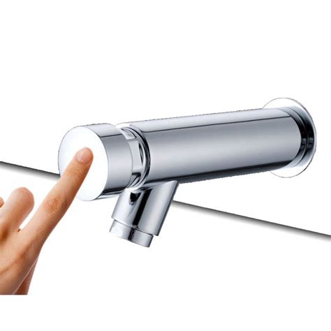 Wall Mounted Timed Flow Taps Self Closing Faucet Push Button Wall