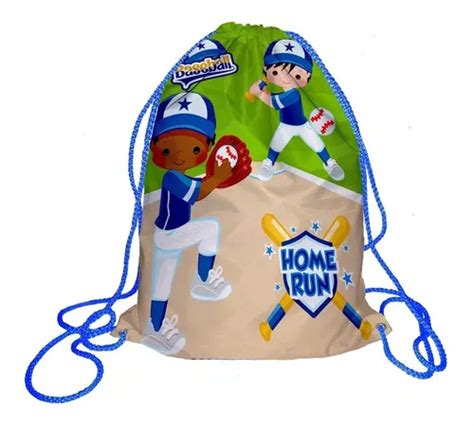 95 Morralito Dulcero Bolo Fiesta Infantil Beisbol Envío Gratis