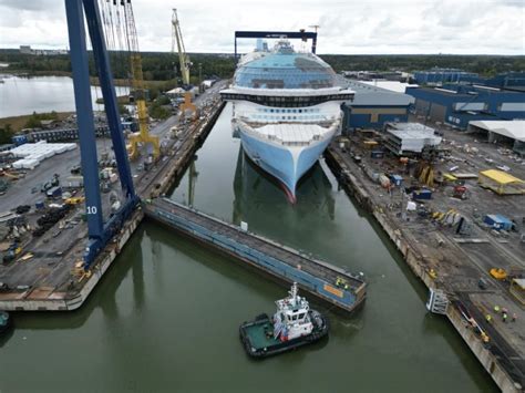 Royal Caribbean's New Cruise Ship Floats for the First Time
