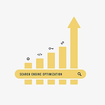 Seo Optimization With Search Bar And Tactics Graph Vector Digital Web Concept PNG And Vector
