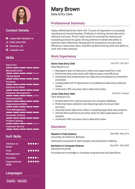 27 Ideal Career Objectives For Data Entry Clerk Resumes In 2025 Resumedesignai