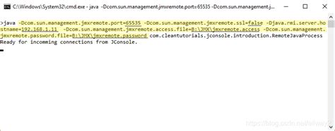 使用JConsole连接远程JMX示例 sun management jmxremote port CSDN博客