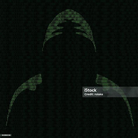 Vetores De Silhueta De Um Hacker E Mais Imagens De Internet Internet