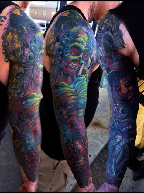 Stunning Full Sleeve Tattoo By Vince Villalvazo