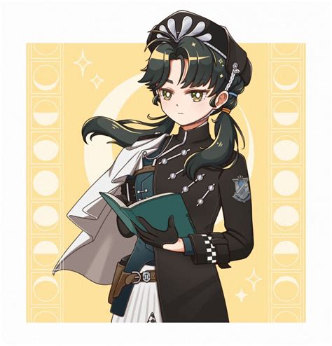 Bloo Liang Yue Reverse Reverse Highres Girl Beret Black Dress Black Gloves