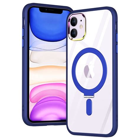 Iphone 11 Fodral Med Ringstativ Blå
