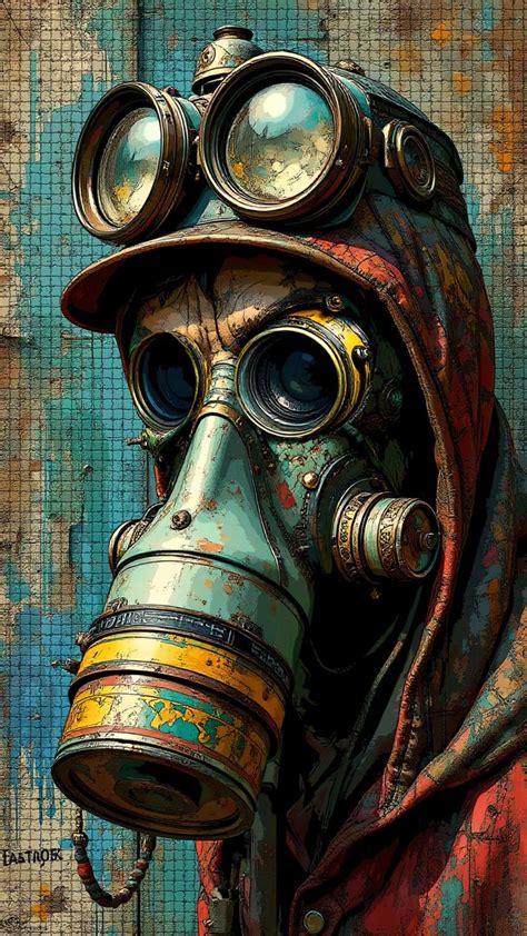 Popart 2 Mask Reference Steampunk Gas Mask Character Dope Cartoons