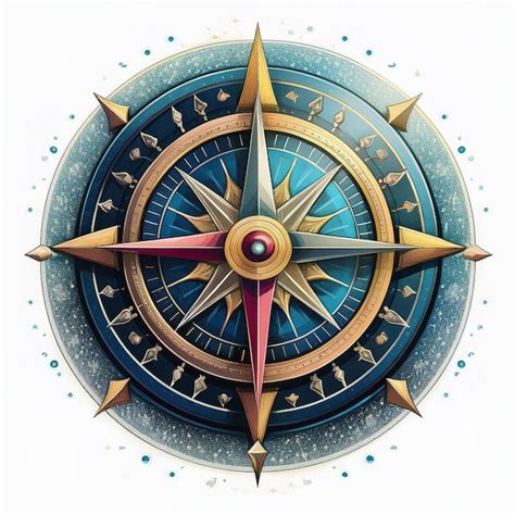 A Compass With The Word Compass On It Premium Ai Generated Vector