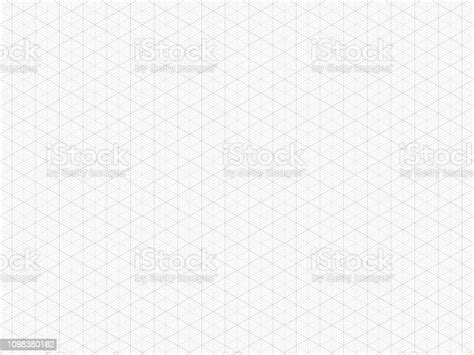 Detailed Isometric Grid High Quality Triangle Graph Paper Seamless Pattern Vector Grid Template