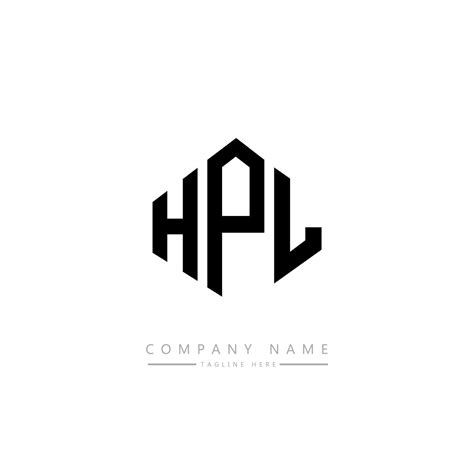 Hpl Letter Logo Design With Polygon Shape Hpl Polygon And Cube Shape