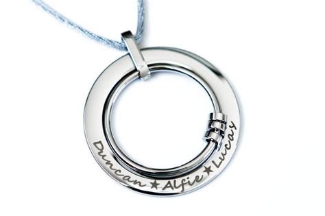 Engraved Feeding And Fidget Necklace