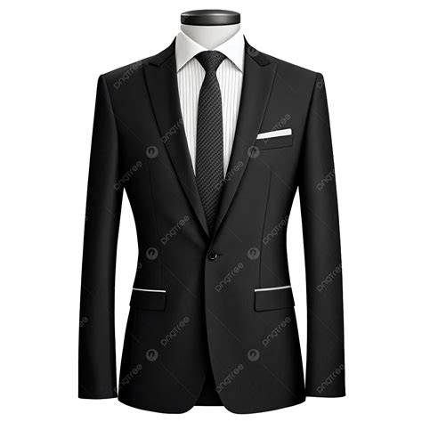 Realistic Matching Black Man Suit With Tie Black Suit Suit With Tie