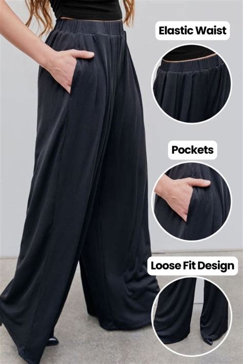 Stretchy Wide Leg Pants North