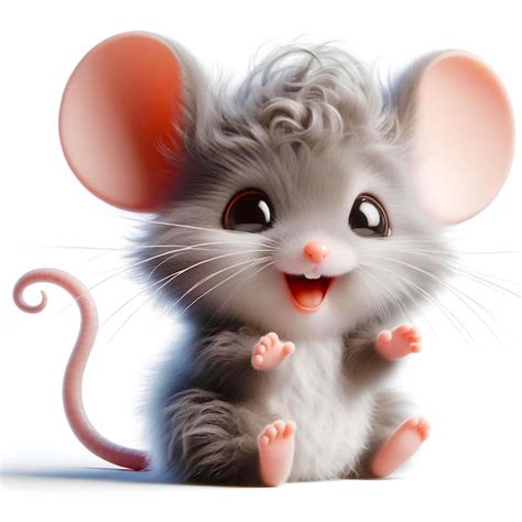 Premium Photo Realistic 3d Illustration Of A Cute Cartoon Mouse